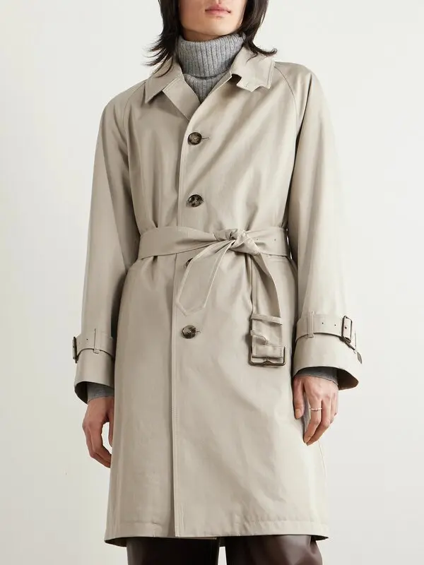 Burberry Belted Cotton-gabardine Trench Coat