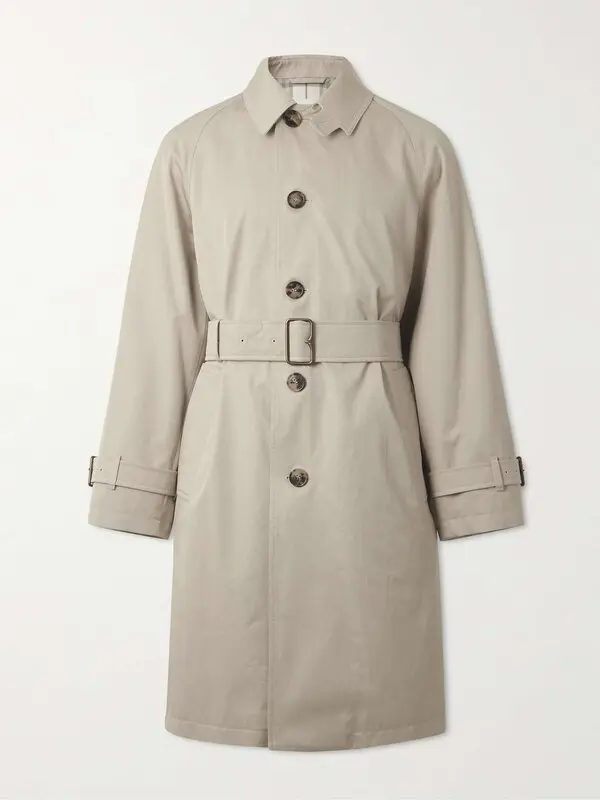Burberry Belted Cotton-gabardine Trench Coat