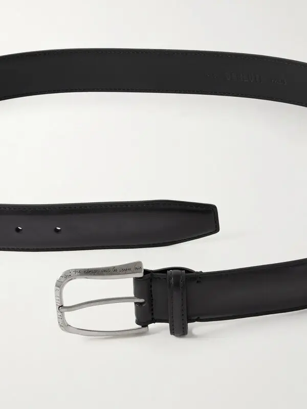 Berluti 3.5cm Scritto Venezia Leather Belt