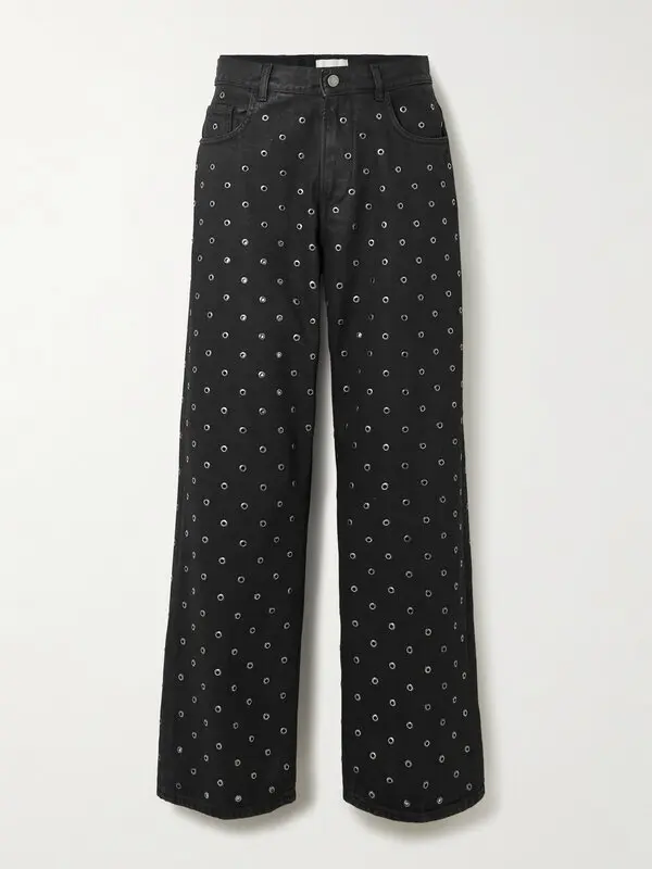 HAIKURE Bonnie Embellished Straight-leg Jeans