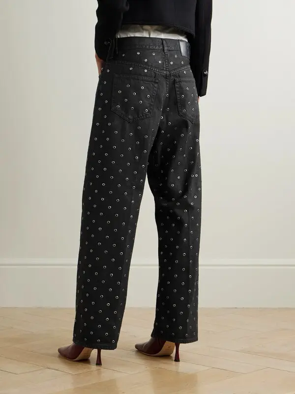 HAIKURE Bonnie Embellished Straight-leg Jeans