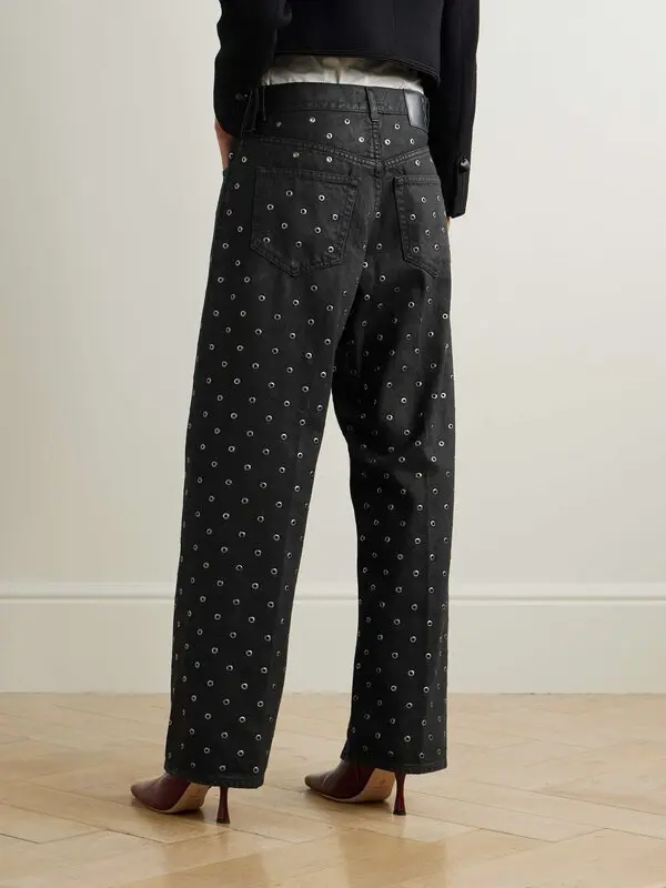 HAIKURE Bonnie Embellished Straight-leg Jeans