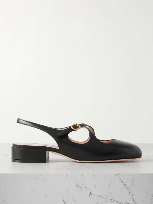 Bally Blariska Leather Slingback Pumps - Black