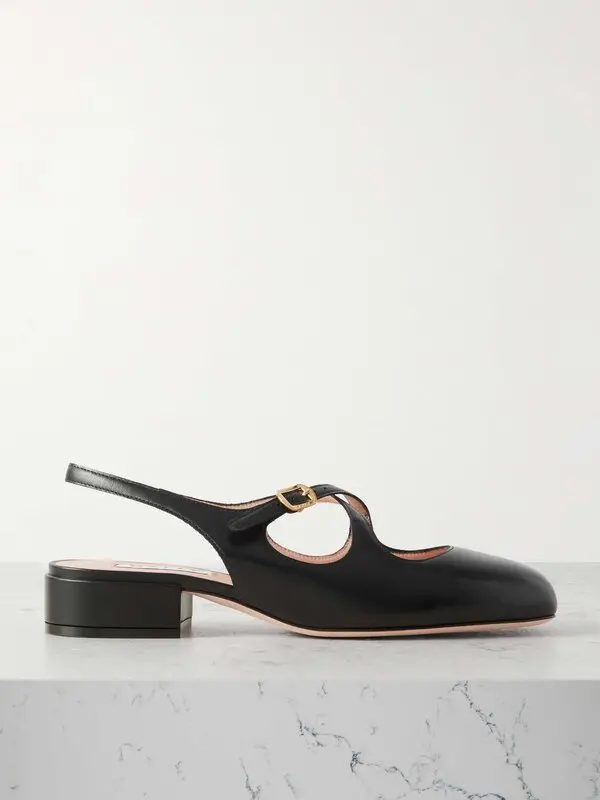 Bally Blariska Leather Slingback Pumps - Black