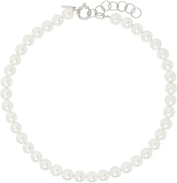 アクセサリー [ERNEST W. BAKER] SHELL PEARL NECKLACE Ernest W. Baker Shell Pearl Necklace - White | Editorialist