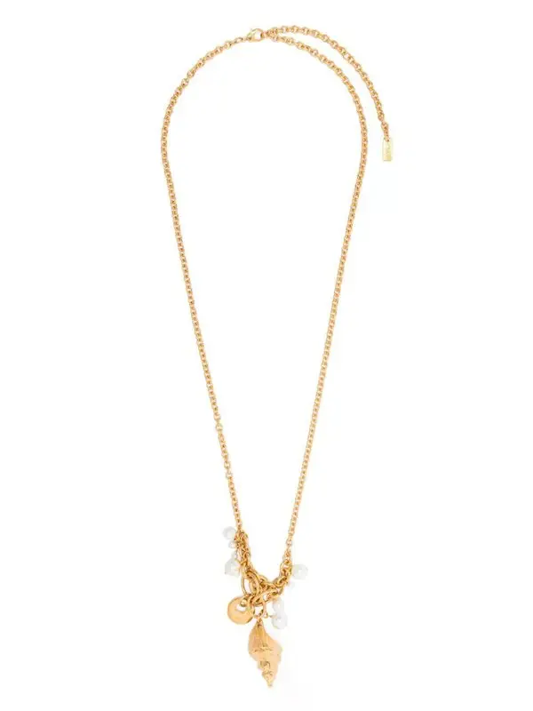 Chloé Shell-pendant Necklace - Gold