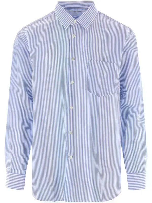 Comme Des Garçons Striped Shirt - Blue