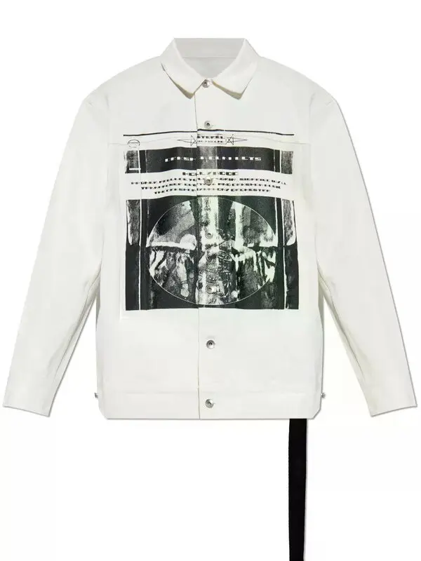 Rick Owens Denim Jacket - White