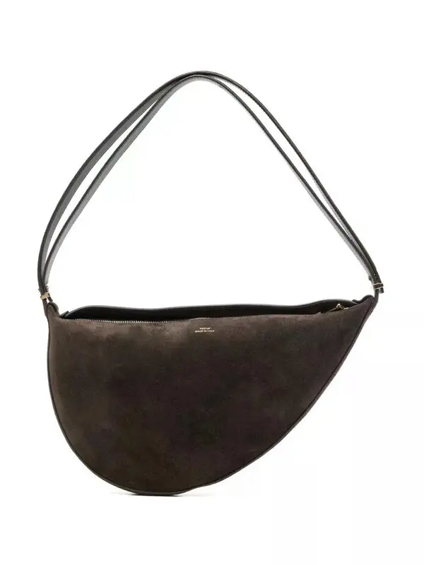 TOTEME Suede Scooped Sling Shoulder Bag - Brown