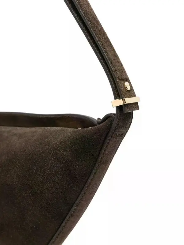TOTEME Suede Scooped Sling Shoulder Bag - Brown