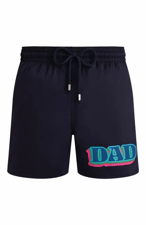Vilebrequin Dad And Son Stretch Swim Shorts - Bleu Marine