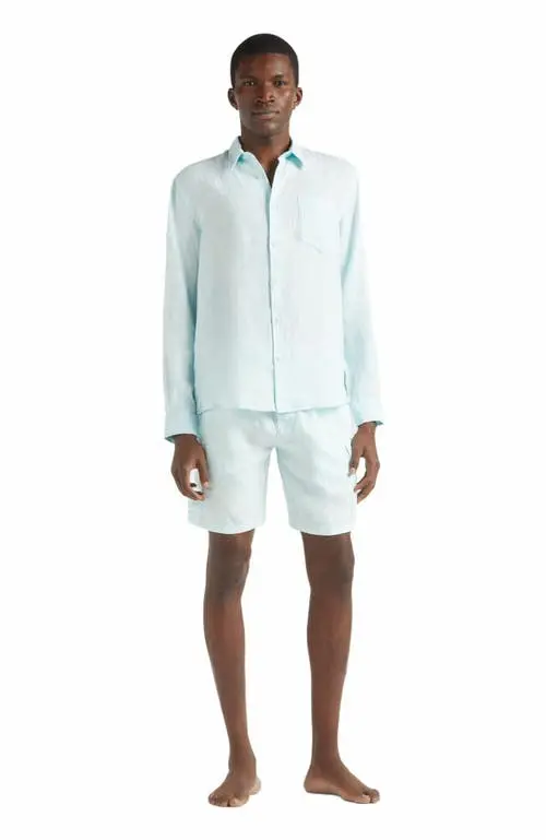 Vilebrequin Natural Dye Linen Shirt - Pacific