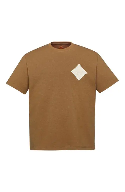 Mcm Logo Patch Bouclé T-shirt - Cognac