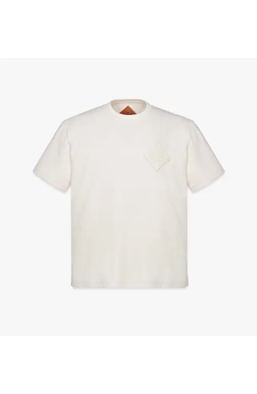 Mcm Logo Patch Bouclé T-shirt - Ivory