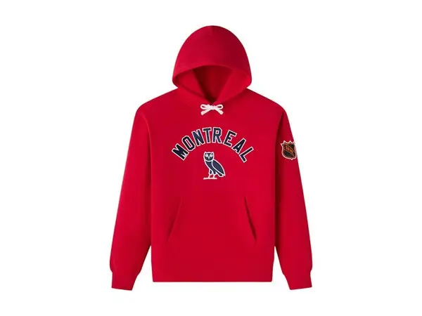 OVO X Nhl Montreal Canadiens Team Training Hoodie - Red