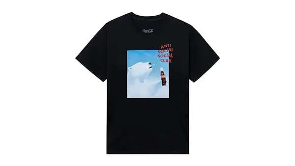 ANTI SOCIAL SOCIAL CLUB Cocacola Pb Snowflake Tee Shirt - Black