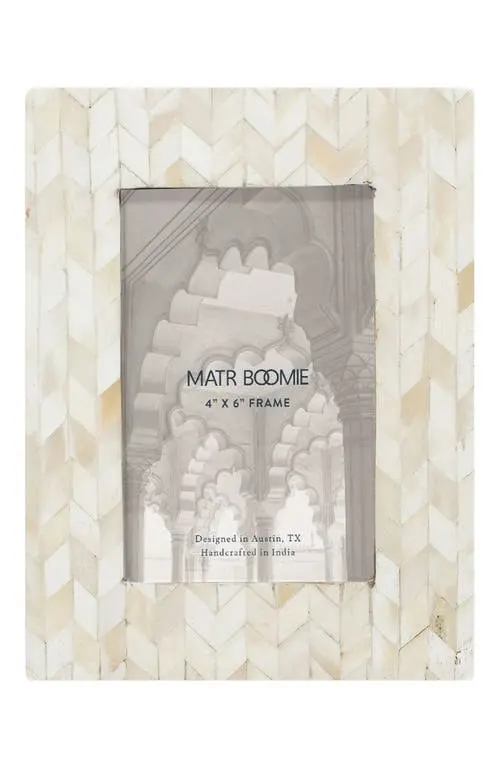 MATR BOOMIE Artemis Picture Framecarved Bone - White - 5x7