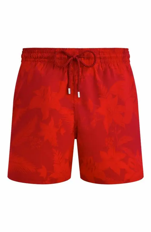 Vilebrequin Flower Power Stretch Swim Shorts - Lipstick