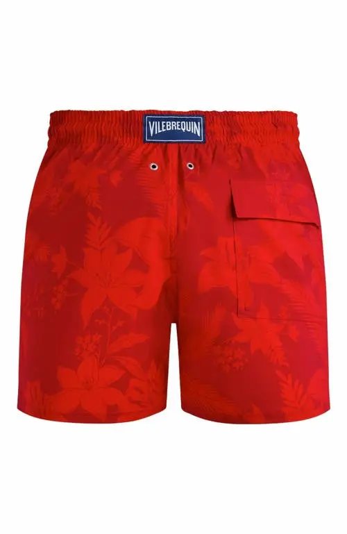 Vilebrequin Flower Power Stretch Swim Shorts - Lipstick