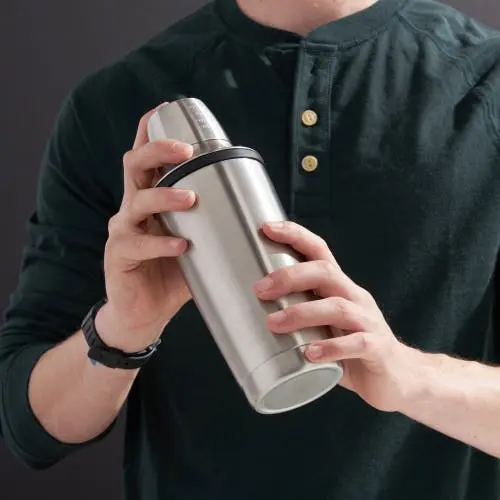 VISKI Alchemi Vacuum Insulated Cocktail Shaker In Stainless Steel