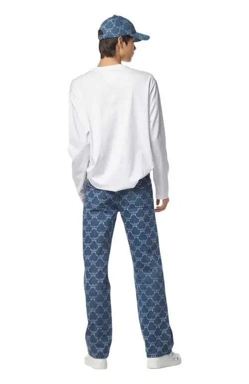 Mcm Essential Laurel Logo Shirt In Organic Cotton - White