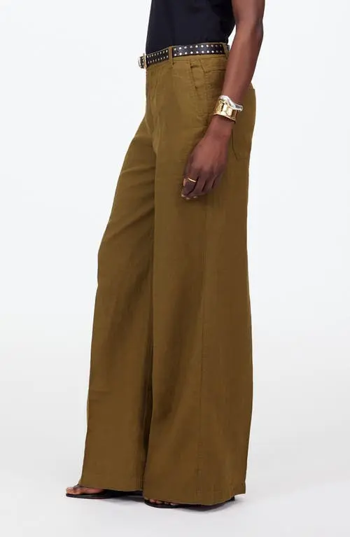 Madewell Zoe Relaxed Wide-leg Linen Pants