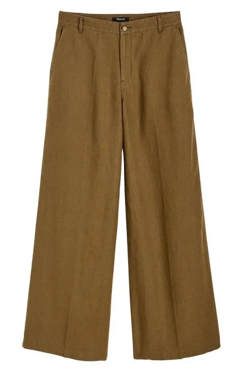 Madewell Zoe Relaxed Wide-leg Linen Pants