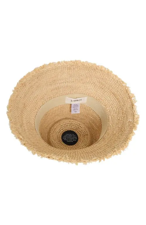 L*Space Paco Embellished Paper Raffia Bucket Hat