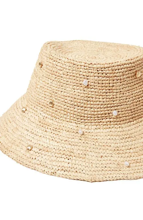 L*Space Carmel Island Raffia Bucket Hat