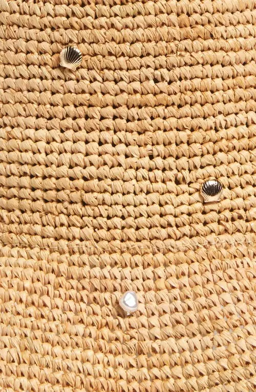 L*Space Carmel Island Raffia Bucket Hat