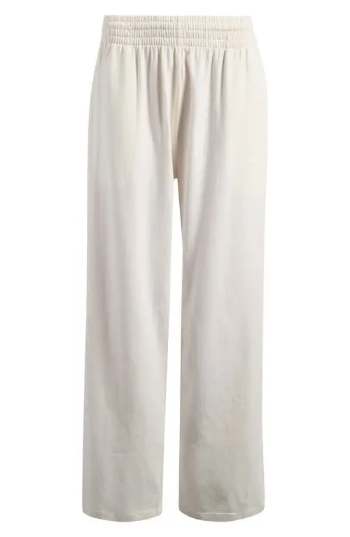 SKIMS Cotton Blend Jersey Wide Leg Pants - Marble