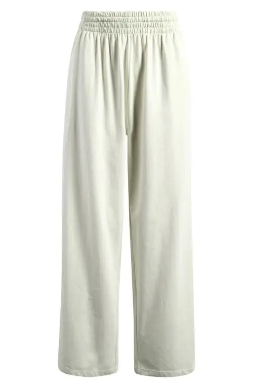 SKIMS Cotton Blend Jersey Wide Leg Pants - Spearmint