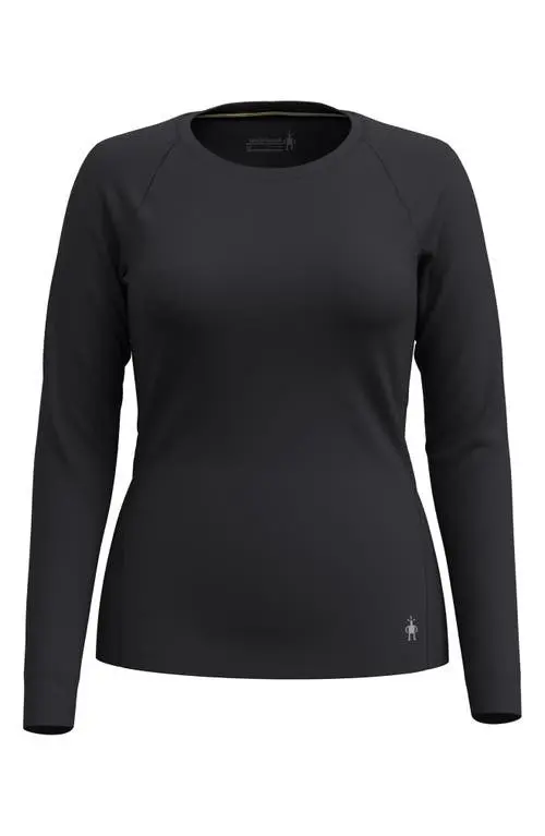 Smartwool Merino Wool Base Layer Top - Black