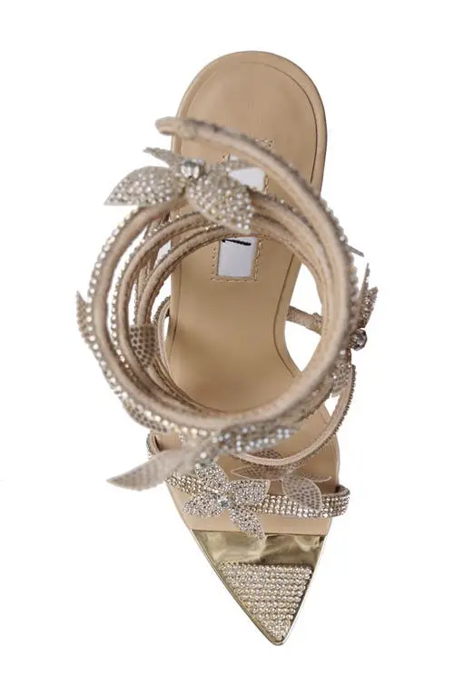 ZIGI Zinnia Embellished Platform Sandals - Gold Suede