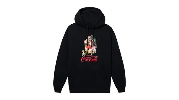 ANTI SOCIAL SOCIAL CLUB X Coca-cola Santa Hooded Sweatshirt - Black
