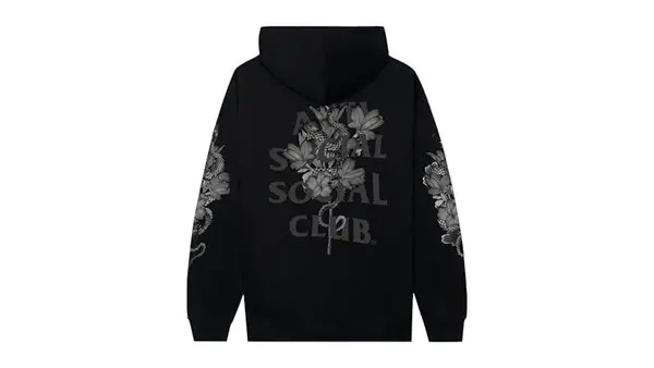 ANTI SOCIAL SOCIAL CLUB Hokkaido 3m Reflective Hoodie - Black