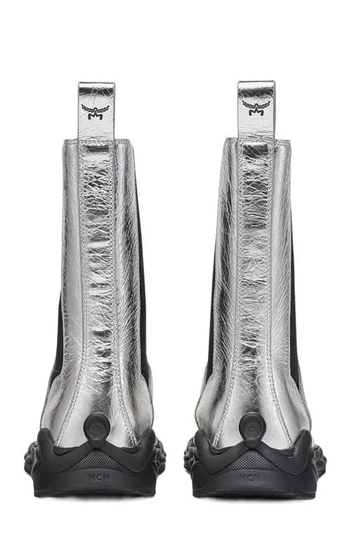 Mcm Skywander Ankle Boots - Silver