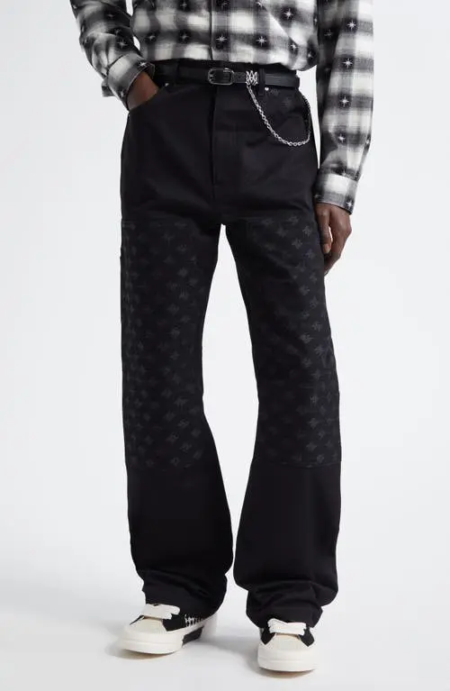 Amiri Ma Quad Jacquard Carpenter Jeans - Black