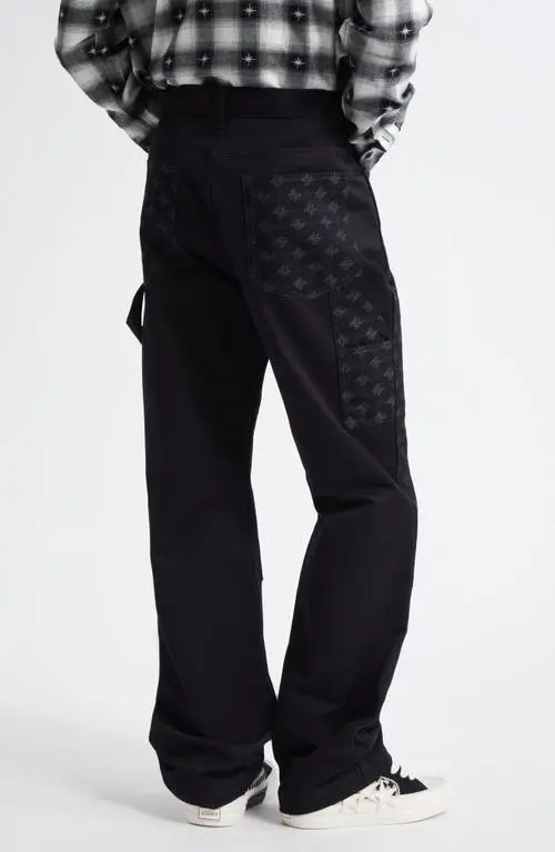 Amiri Ma Quad Jacquard Carpenter Jeans - Black