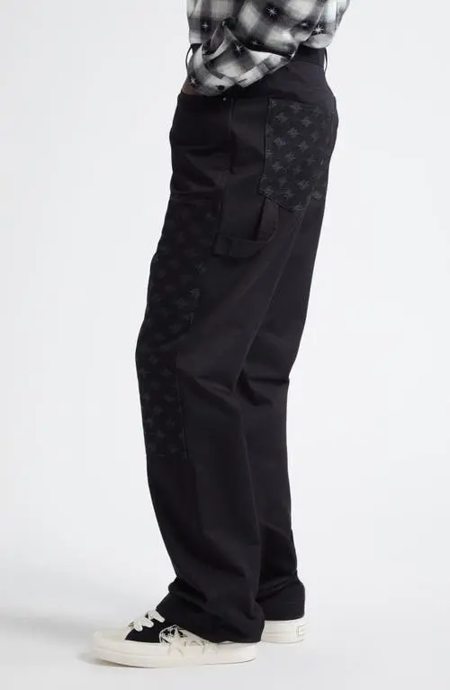 Amiri Ma Quad Jacquard Carpenter Jeans - Black
