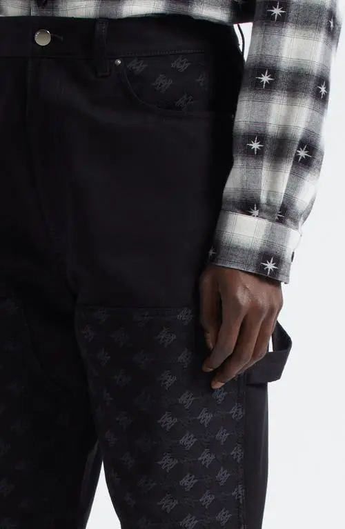 Amiri Ma Quad Jacquard Carpenter Jeans - Black