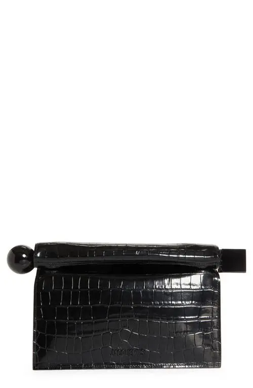 Jacquemus La Pochette Rond Carré Clutch - Black 990