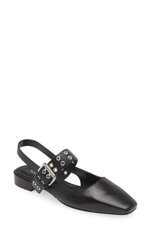 Rag & Bone Astra Mary Jane Slingback Flat - Blk