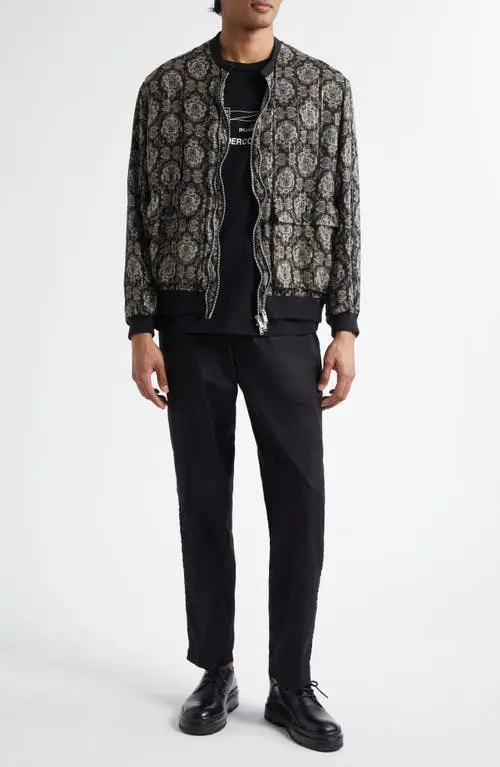 Undercover Print Silk-blend Blouson Jacket
