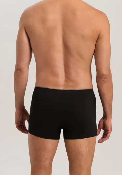Hanro Cotton Boxer Brief - Black