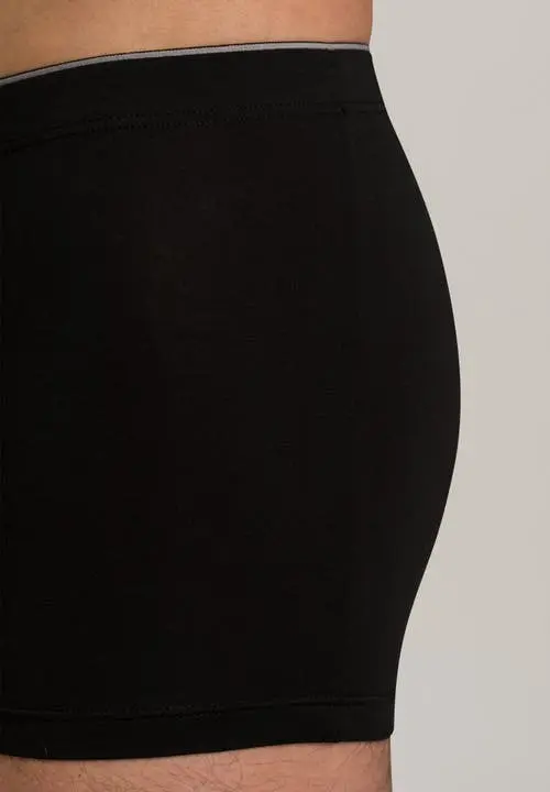 Hanro Cotton Boxer Brief - Black