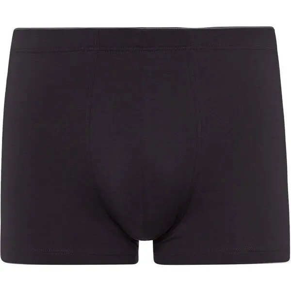 Hanro Cotton Boxer Brief - Coal Grey
