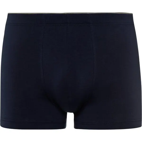Hanro Cotton Boxer Brief - Midnight Navy