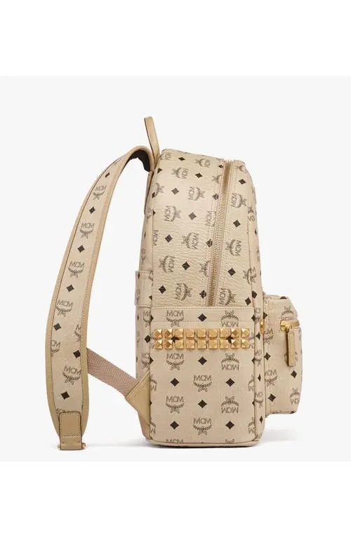 Mcm Stark Side Studs Backpack - Beige