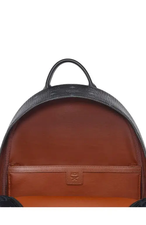 Mcm Medium Stark Side Studs Backpack - Black